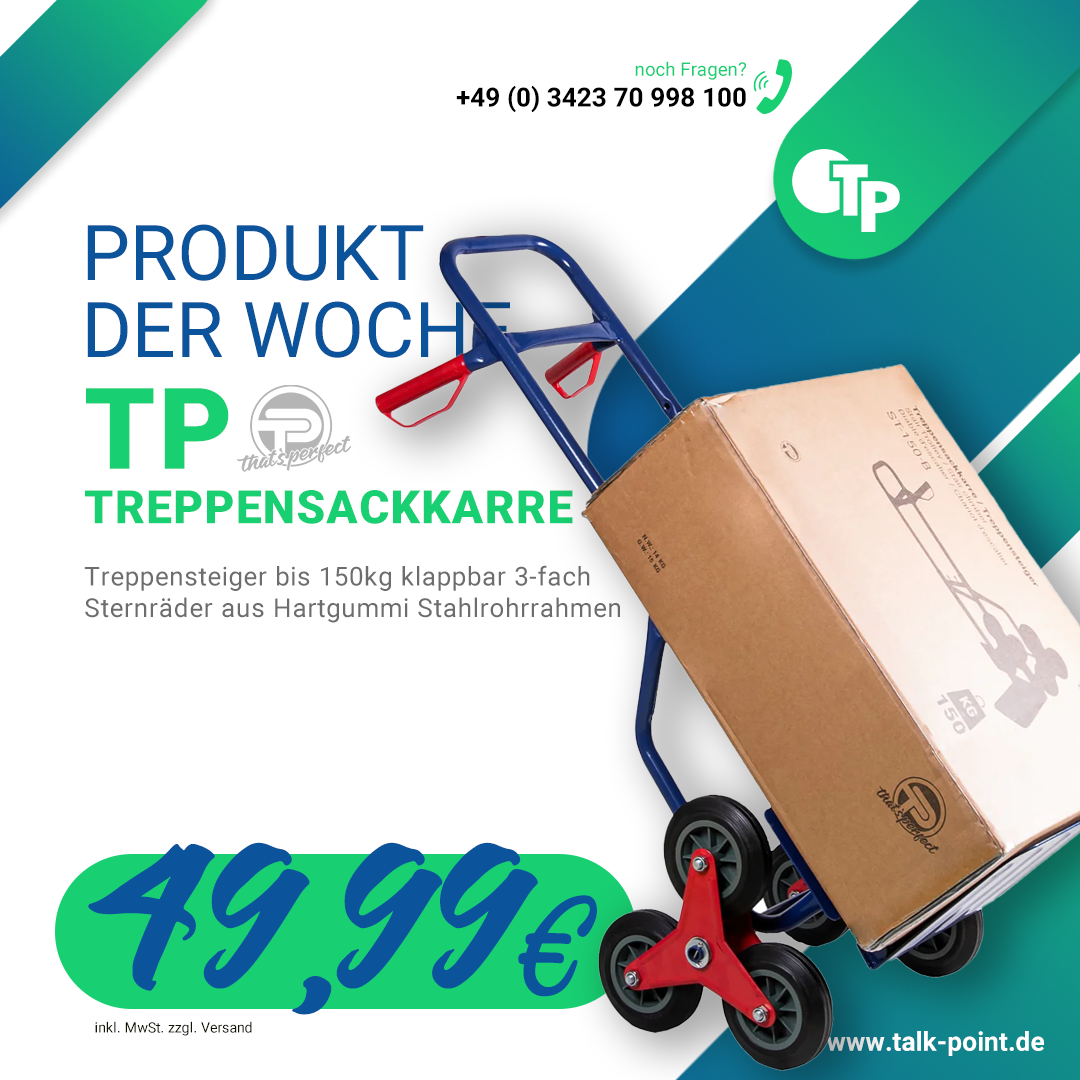 Entdecke unsere neuen beiden TP Sackkarren — Talk-Point